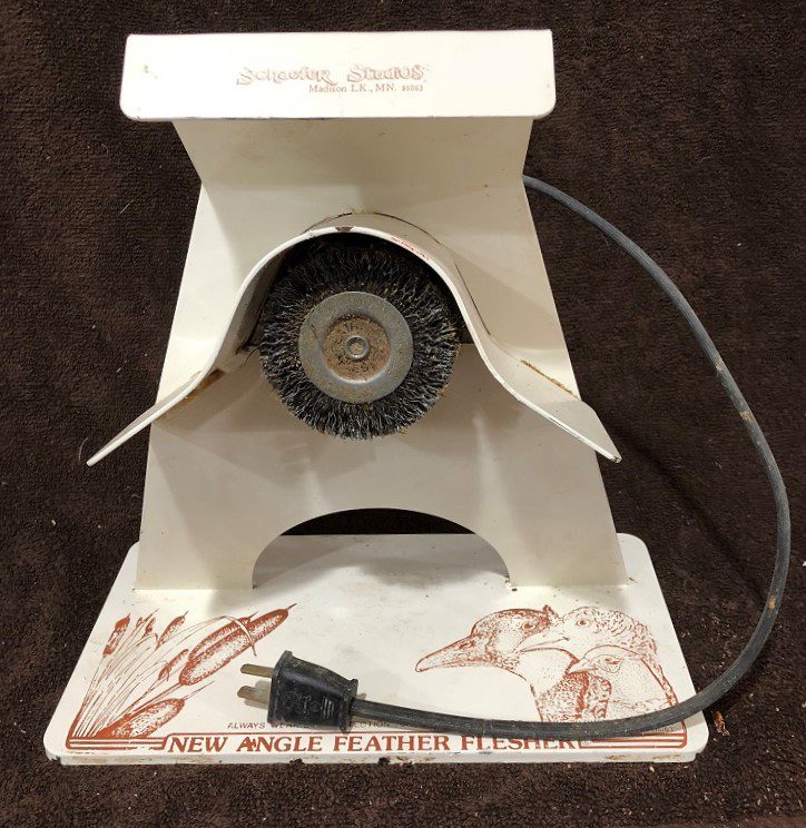 Used Schaefer's Studios Angle Feather Flesher - FleshingMachines.com